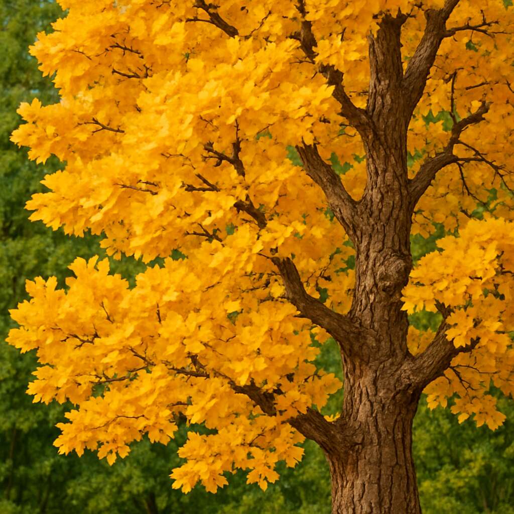 Golden Oak Quercus alnifolia: A Unique Mediterranean Evergreen with ...